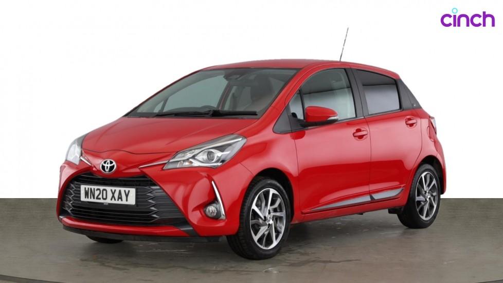 Used 2020 RED Toyota Yaris 1.5 VVT-i Y20 5dr [Bi-tone], 22,404 miles ...