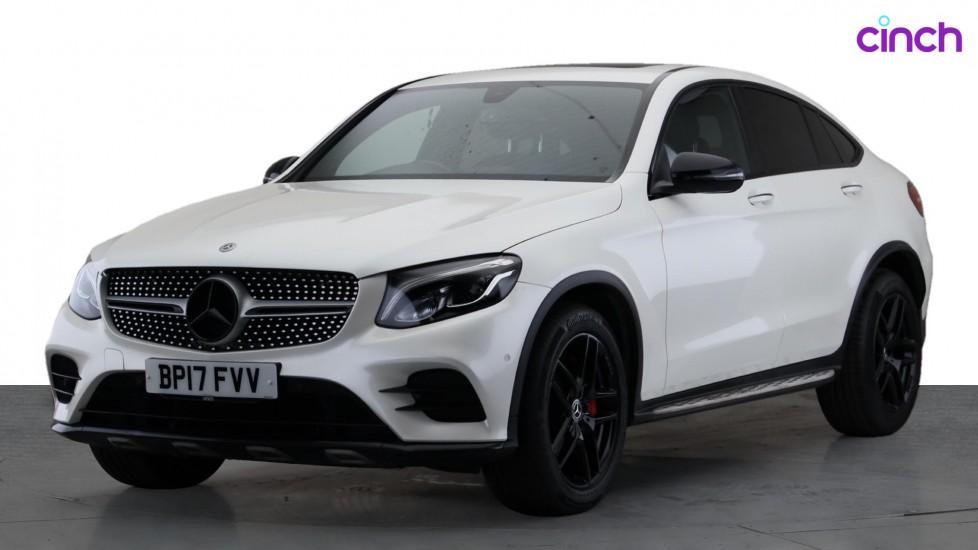 Used 2017 WHITE Mercedes-Benz GLC Coupe GLC 220d 4Matic AMG Line ...