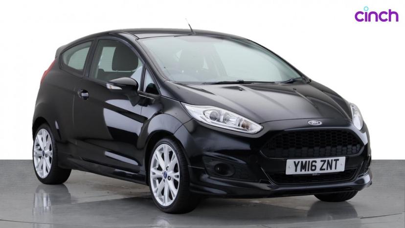 Used 2016 BLACK Ford Fiesta 1.0 EcoBoost 140 Zetec S 3dr, 52,569 miles ...