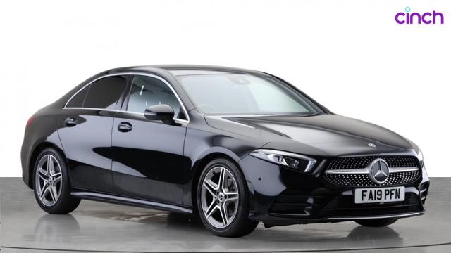 Used 2019 BLACK Mercedes-Benz A-Class A180d AMG Line Executive 4dr Auto ...
