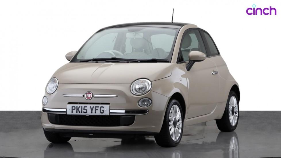 Used 2015 BEIGE Fiat 500 1.2 Lounge 3dr [Start Stop], 44,340 miles - cinch