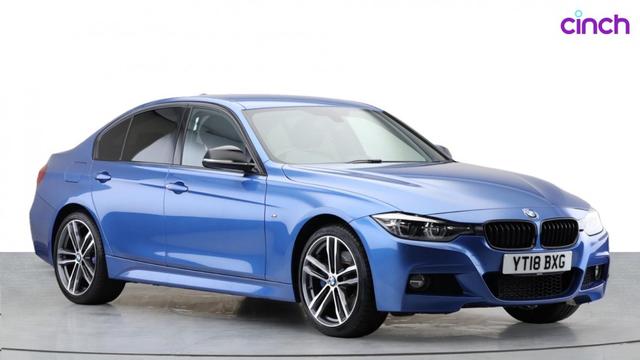 Used 2018 BLUE BMW 3 Series 320d xDrive M Sport Shadow Edition 4dr Step ...