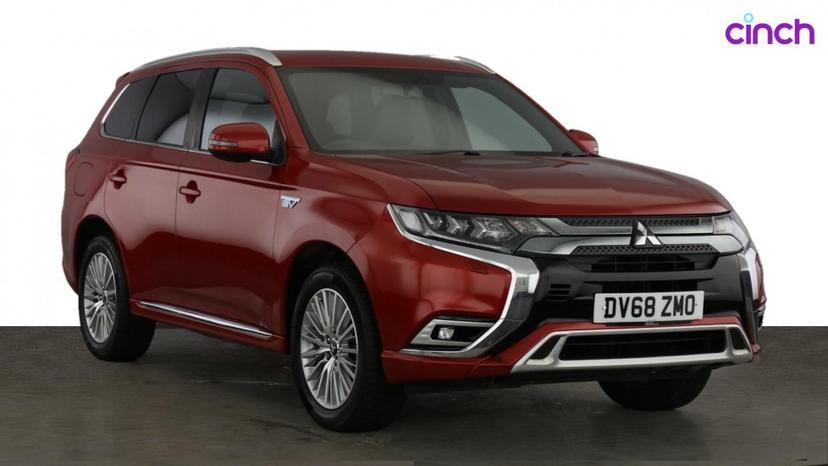 Used 2018 RED Mitsubishi Outlander 2.4 PHEV 4h 5dr Auto, 79,951 miles ...