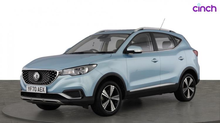 Used 2020 BLUE MG ZS Ev 105kW Exclusive EV 45kWh 5dr Auto, 10,225 miles ...