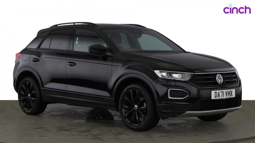 Used 2022 BLACK Volkswagen T-Roc 1.5 TSI EVO Black Edition 5dr, 25,695 ...