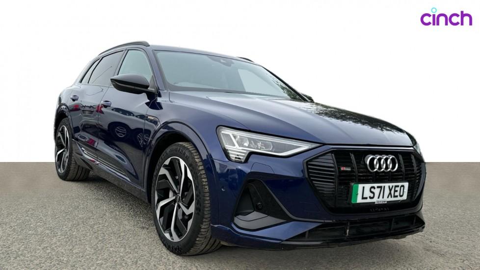 Used 2021 BLUE Audi e-tron 230kW 50 Quattro 71kWh Black Edition 5dr ...