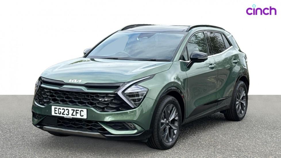 Used 2023 GREEN Kia Sportage 1.6T GDi HEV GT-Line S 5dr Auto AWD ...