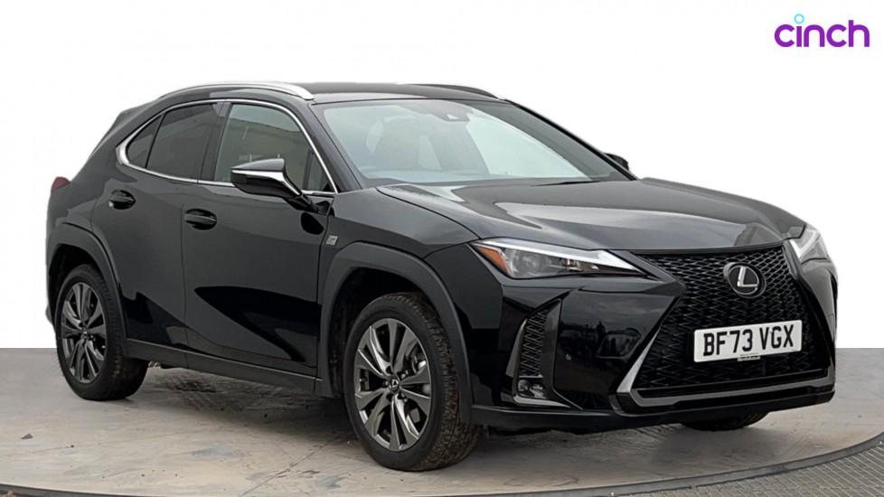 Used 2023 BLACK Lexus UX 250h 2.0 F-Sport Design 5dr CVT, 17,231 miles ...