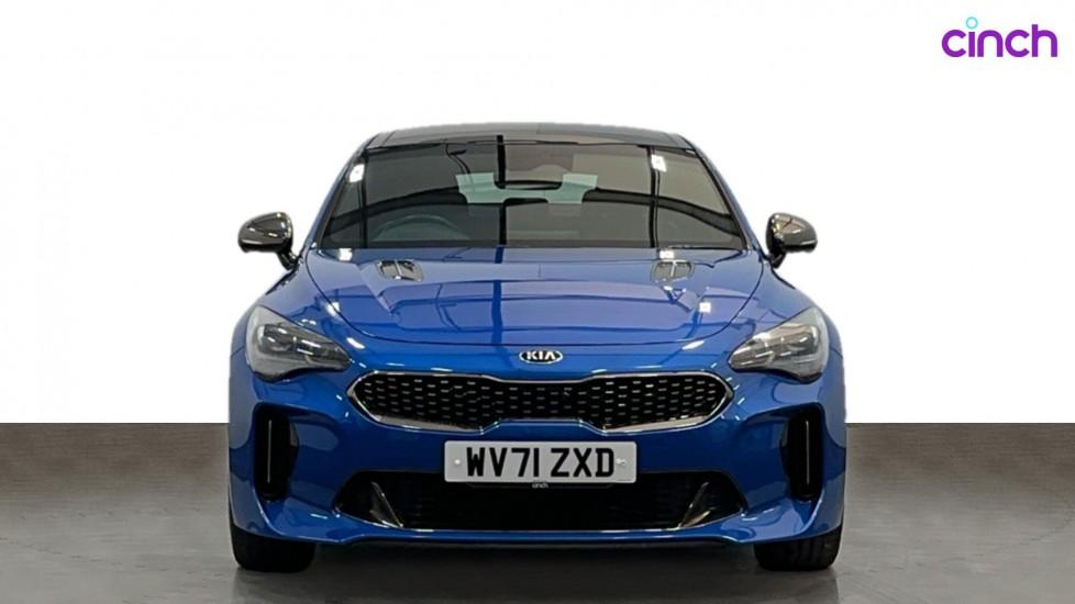 Used 2021 BLUE Kia Stinger 3.3 T-GDi 361 GT S 5dr Auto, 40,013 miles ...