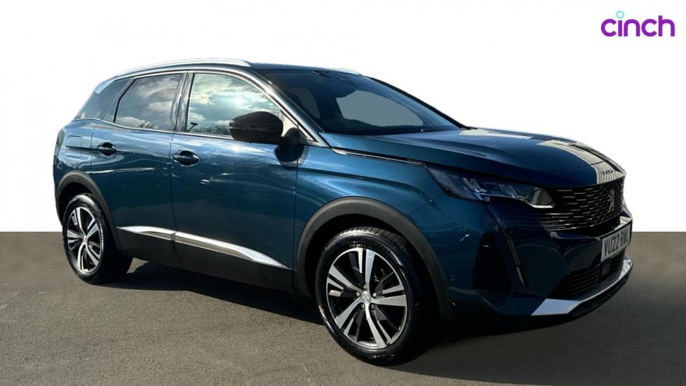 Used 2022 BLUE Peugeot 3008 1.5 BlueHDi Allure Premium 5dr EAT8, 37,079 ...