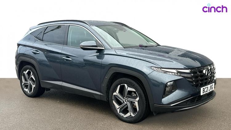 Used 2021 BLUE Hyundai Tucson 1.6 TGDi Plug-in Hybrid Premium 5dr 4WD ...
